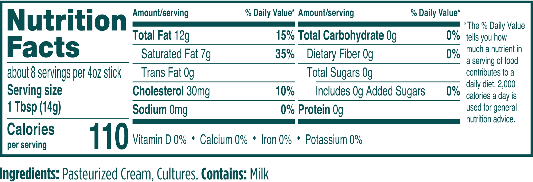 Natural Creamy Unsalted Butter Sticks - Truly Family Farms