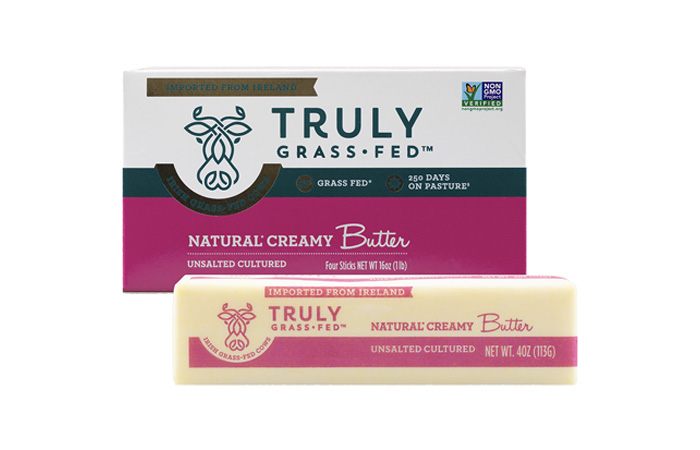 Natural Creamy Unsalted Butter Sticks - Truly Family Farms