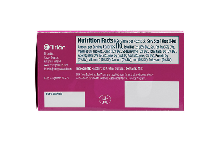 Natural Creamy Unsalted Butter Sticks - Truly Family Farms